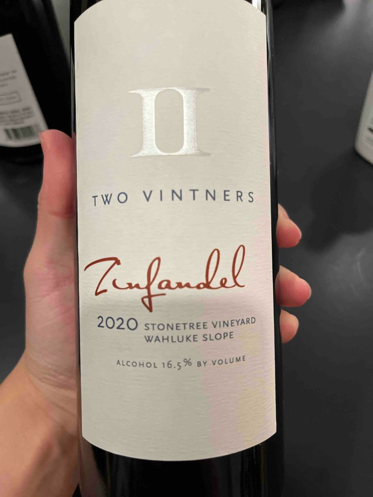 2020 Two Vintners Very Necessary Stonetree Vineyard, USA, Washington ...