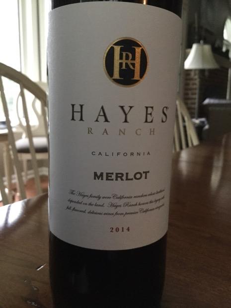 2014 Hayes Ranch Merlot, USA, California - CellarTracker
