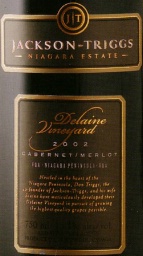 2004 Jackson-Triggs Cabernet-Merlot Delaine Vineyard, Canada, Ontario ...