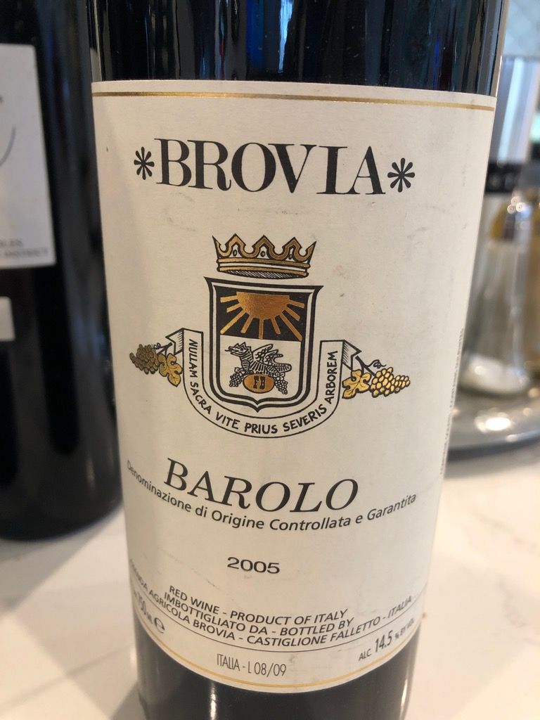 2005 Fratelli Brovia Barolo Rocche, Italy, Piedmont, Langhe, Barolo ...