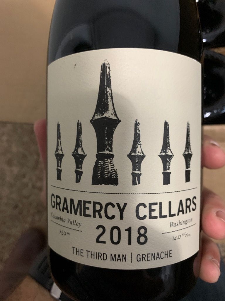 2018 Gramercy Cellars Grenache The Third Man, USA, Washington, Columbia ...