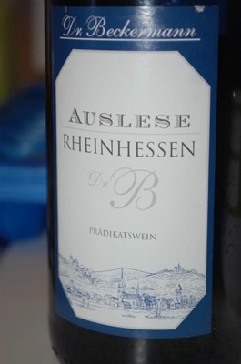 2009 Dr. Beckermann Riesling Auslese, Germany, Rheinhessen - CellarTracker