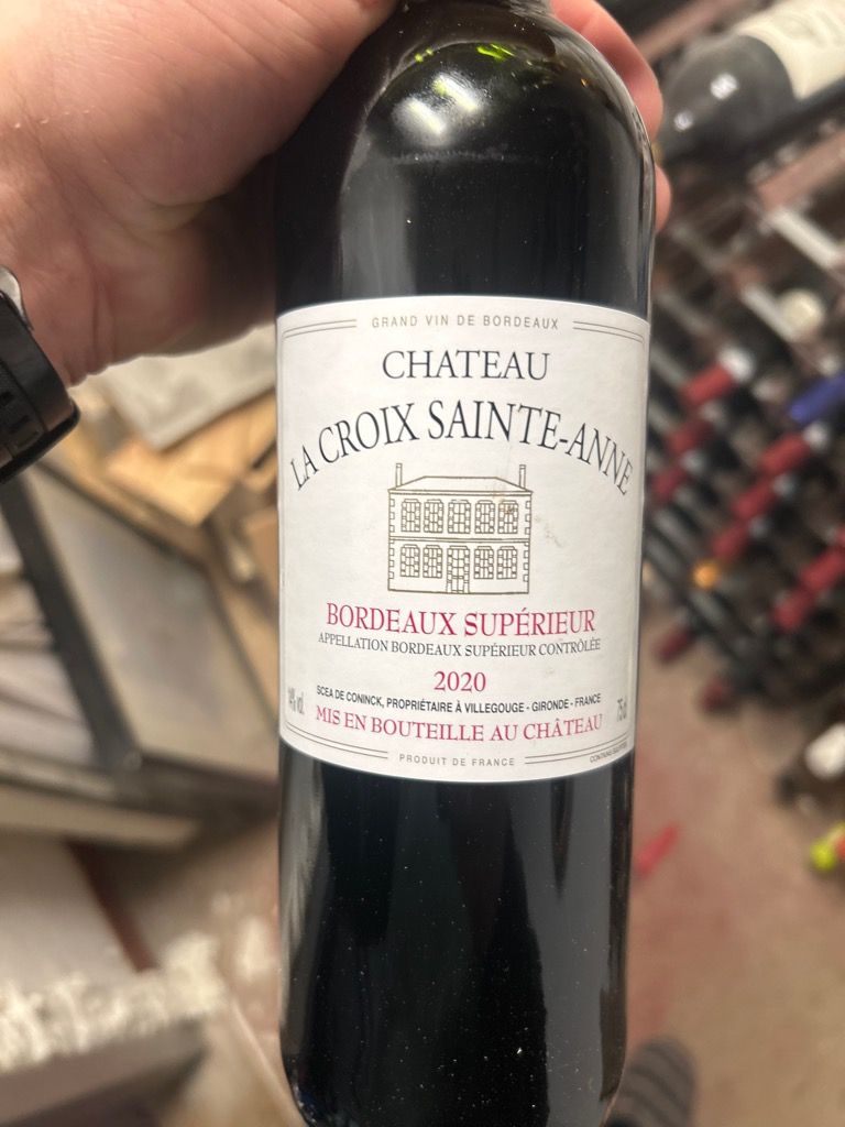 2020 Château La Croix Sainte-Anne, France, Bordeaux, Bordeaux Supérieur ...