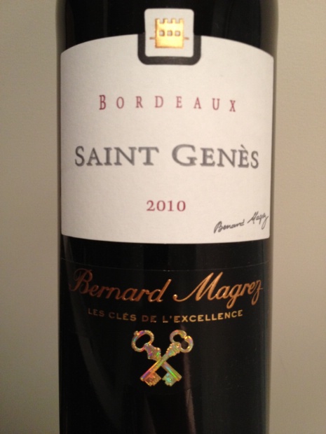 2010 Château Saint Genes, France, Bordeaux, Bordeaux Supérieur ...