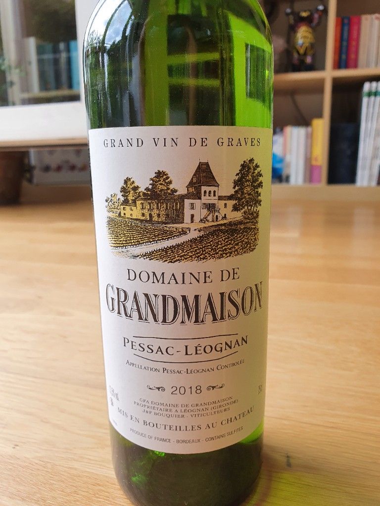 2017 Domaine de Grandmaison Blanc, France, Bordeaux, Graves, Pessac ...