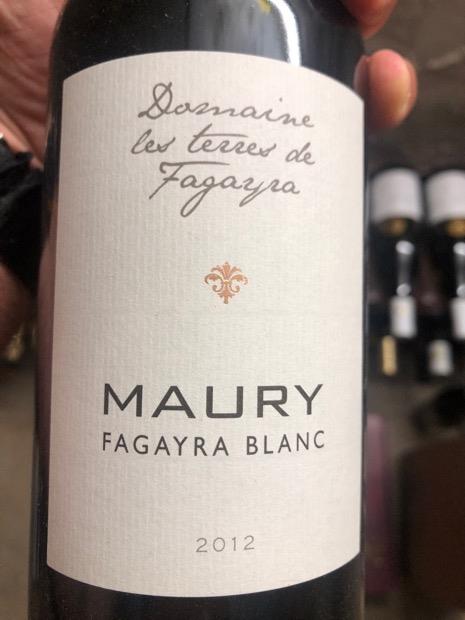 2012 Domaine Les Terres de Fagayra Maury Blanc, France, Languedoc ...