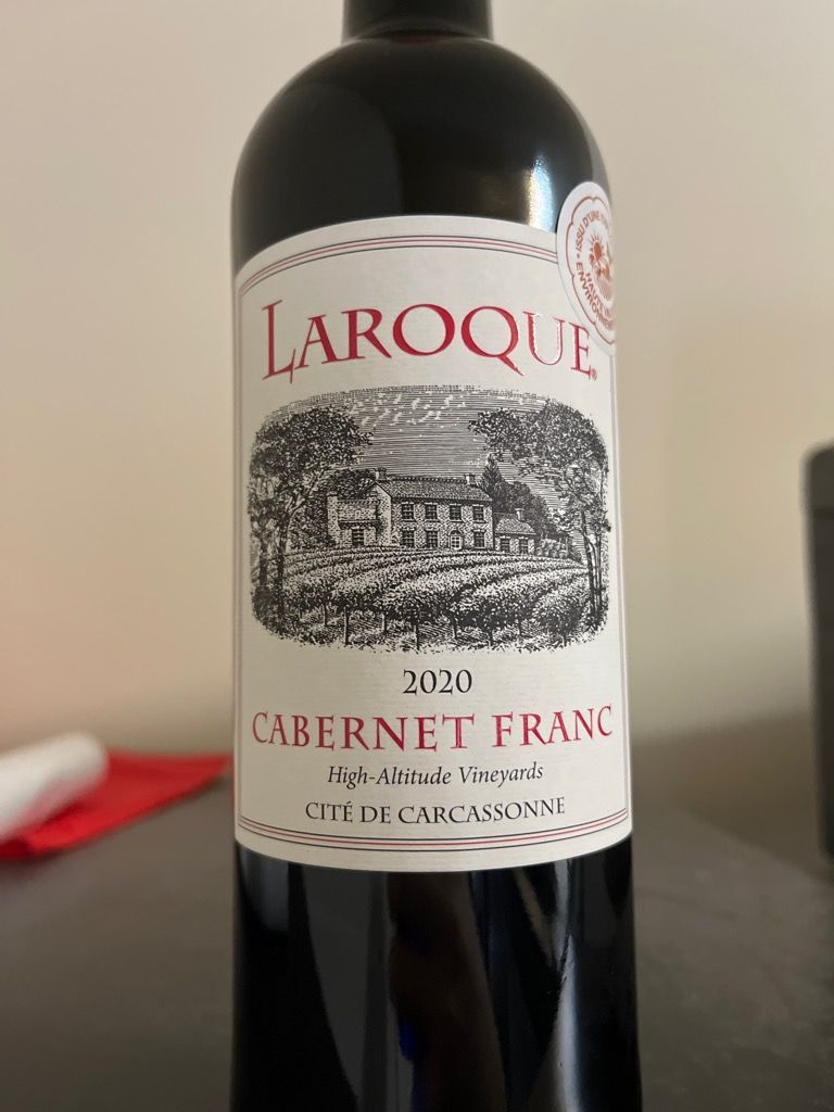 2020 Domaine Laroque Cabernet Franc, France, Languedoc Roussillon ...