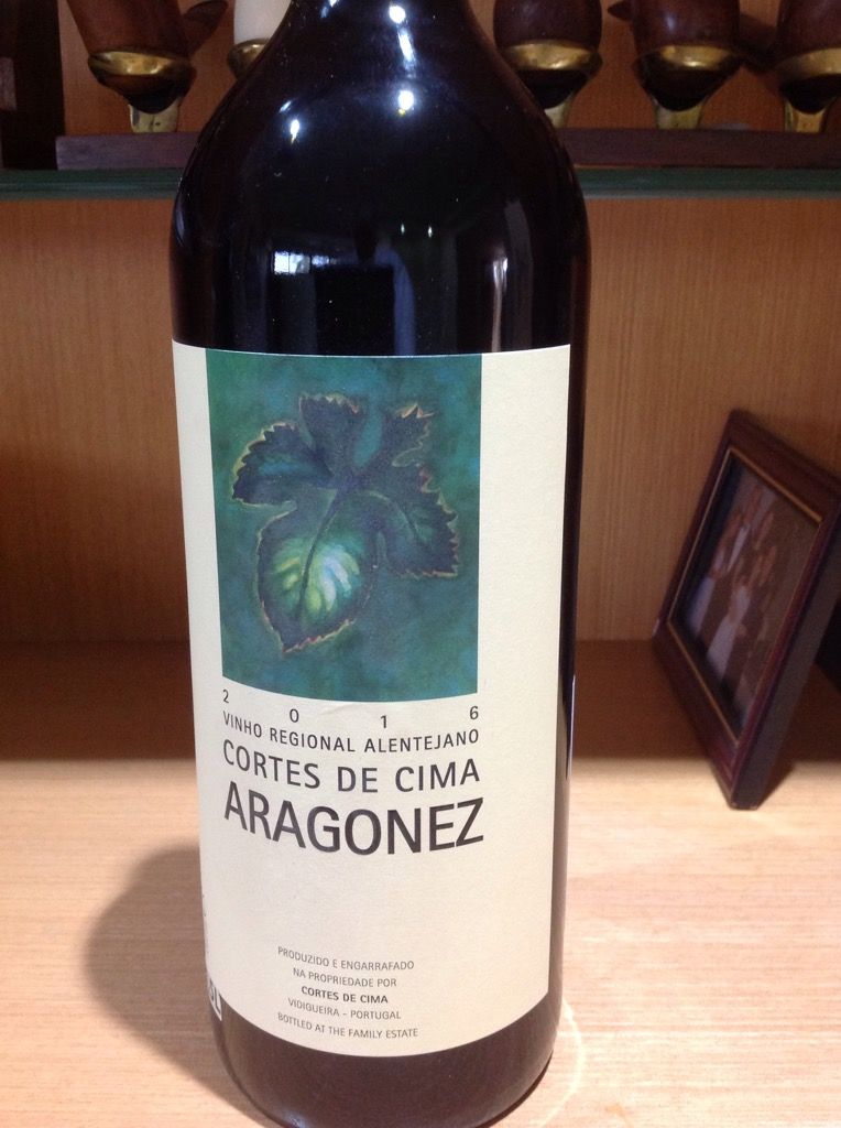 2016 Cortes de Cima Aragonez, Portugal, Alentejano, Vinho Regional ...