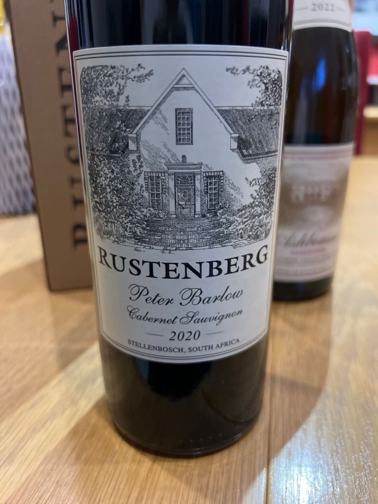 2020 Rustenberg Cabernet Sauvignon Peter Barlow, South Africa, Coastal ...