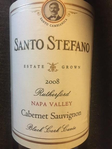 2008 Santo Stefano Cabernet Sauvignon, USA, California, Napa Valley ...