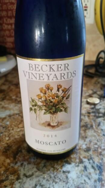 2017 Becker Vineyards Moscato, USA, Texas, Texas Hill Country ...
