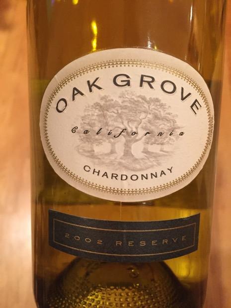 2002 Oak Grove Chardonnay Reserve, USA, California - CellarTracker