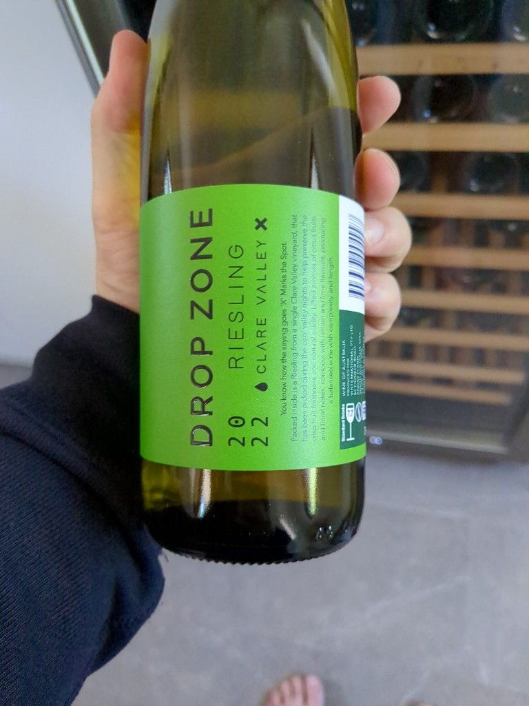 2022 Drop Zone Riesling, Australia, South Australia, Mount Lofty Ranges ...