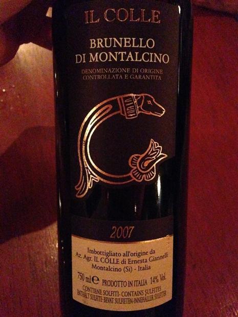 2007 Il Colle Brunello di Montalcino, Italy, Tuscany, Montalcino ...