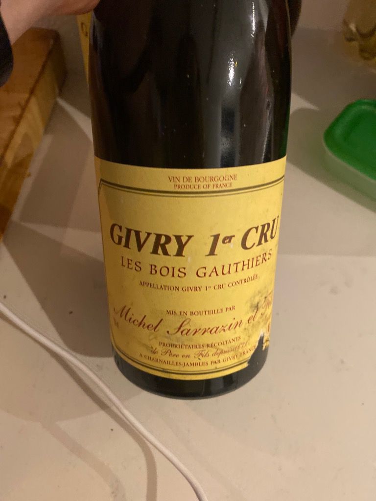 2023 Michel Sarrazin et Fils Givry 1er Cru Les Bois Gauthiers, France, Burgundy, Côte ...