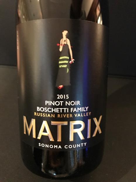 2017 Matrix Pinot Noir Boschetti, USA, California, Sonoma County ...