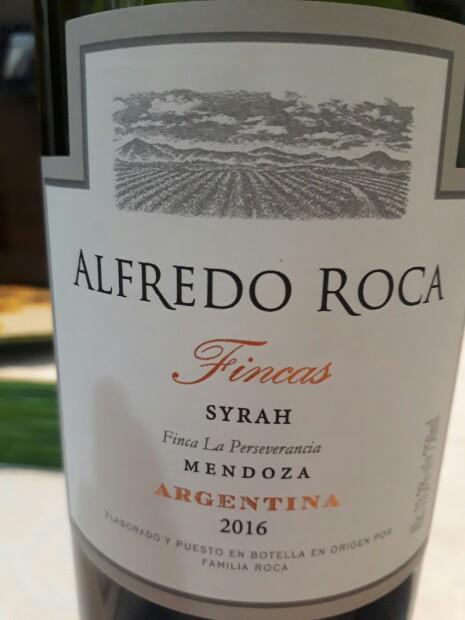 2017 Alfredo Roca Syrah, Argentina, Mendoza, San Rafael - CellarTracker
