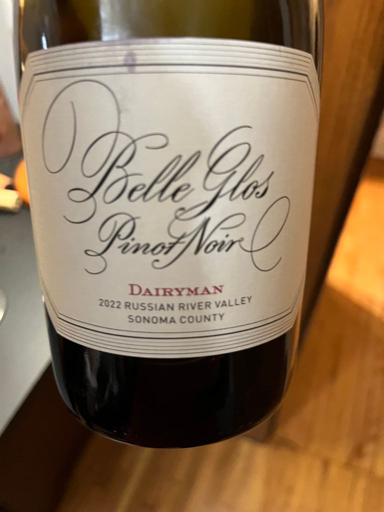 2022 Belle Glos Pinot Noir Dairyman, USA, California, Sonoma County ...