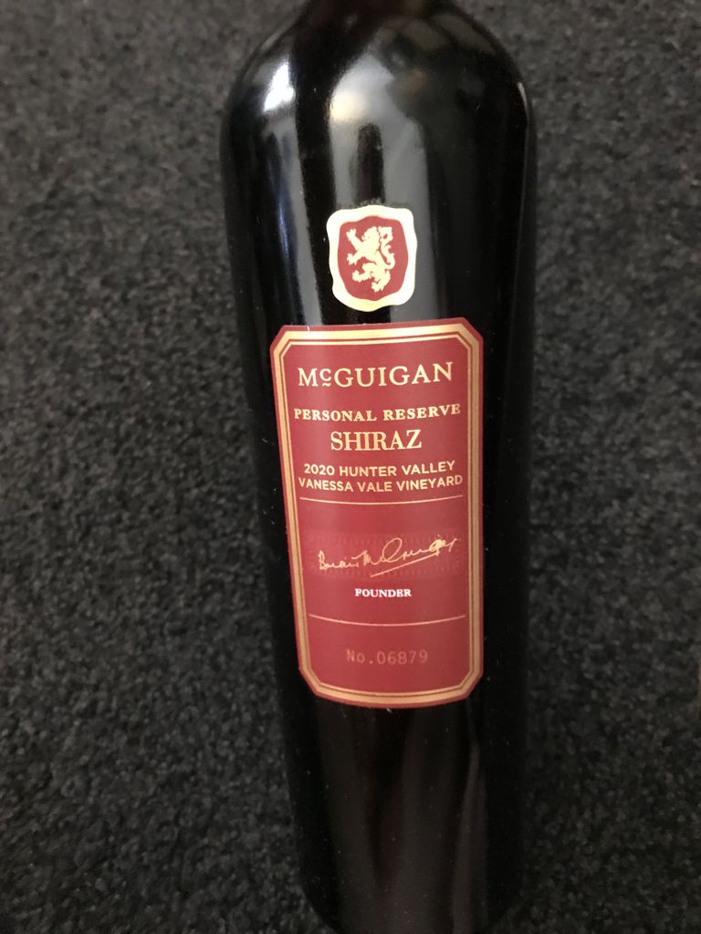 2020 McGuigan Shiraz Personal Reserve, Australia, New South Wales ...