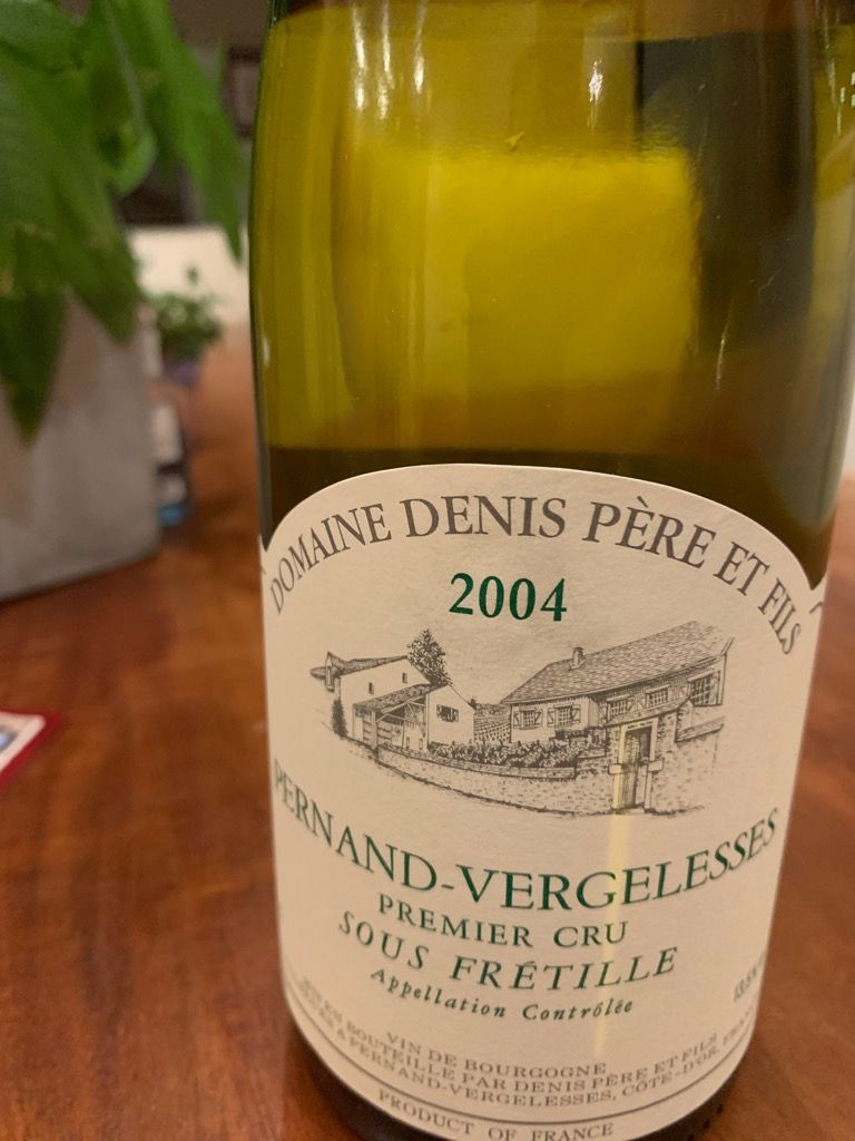 2005 Denis Pere & Fils Pernand-Vergelesses 1er Cru Sous Frétille Blanc ...
