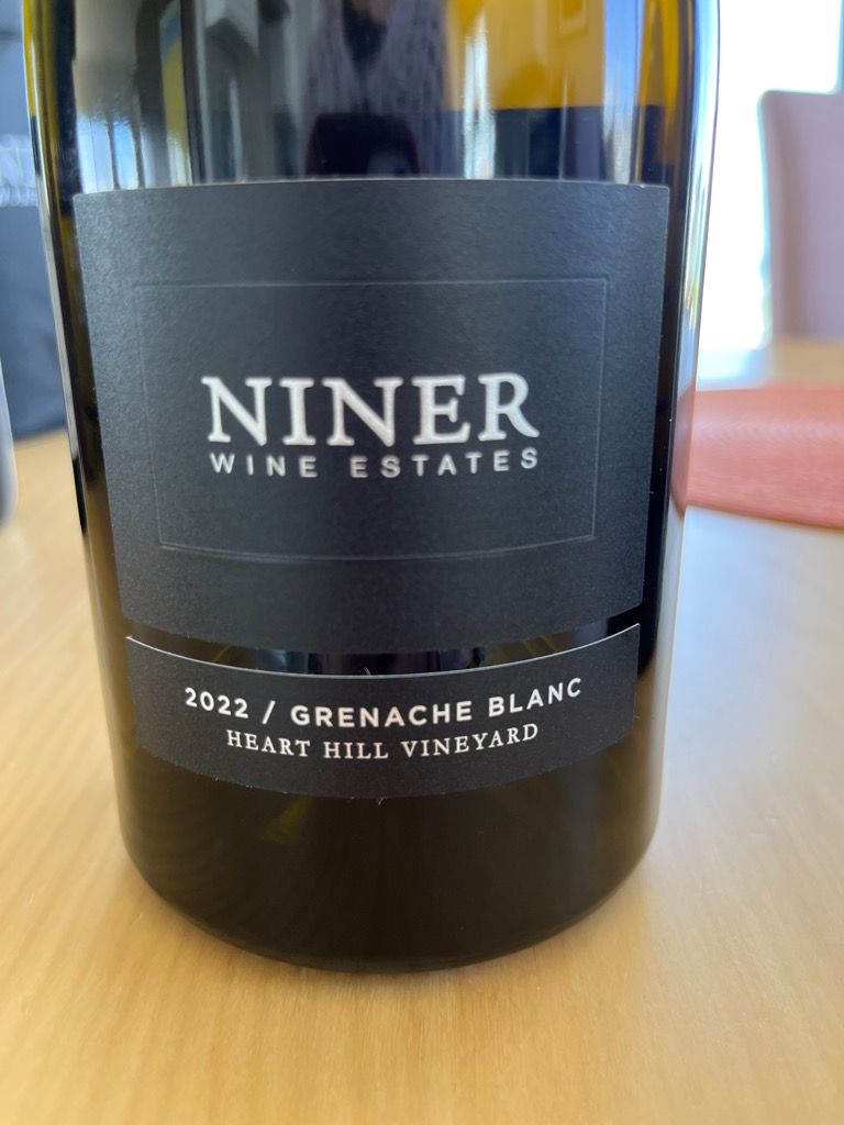 2022 Niner Wine Estates Grenache Blanc Heart Hill Vineyard, USA ...