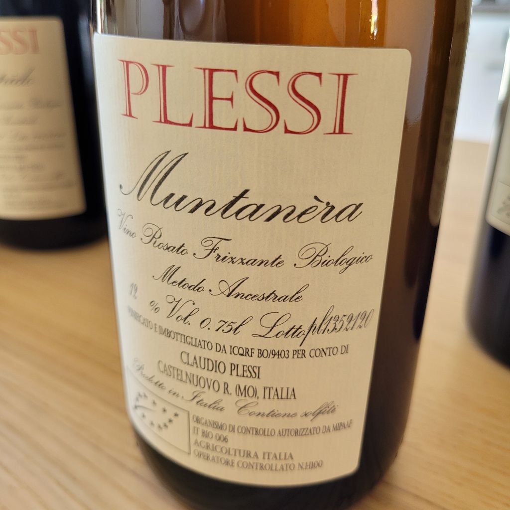 2020 Claudio Plessi Muntanéra, Italy, Emilia-Romagna, Vino da Tavola ...