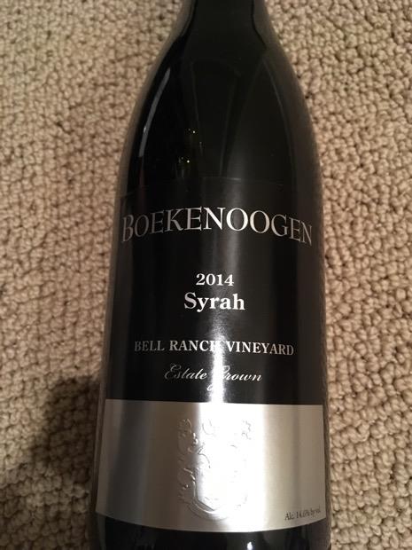 2012 Boekenoogen Syrah Bell Ranch Vineyard, USA, California, Central ...