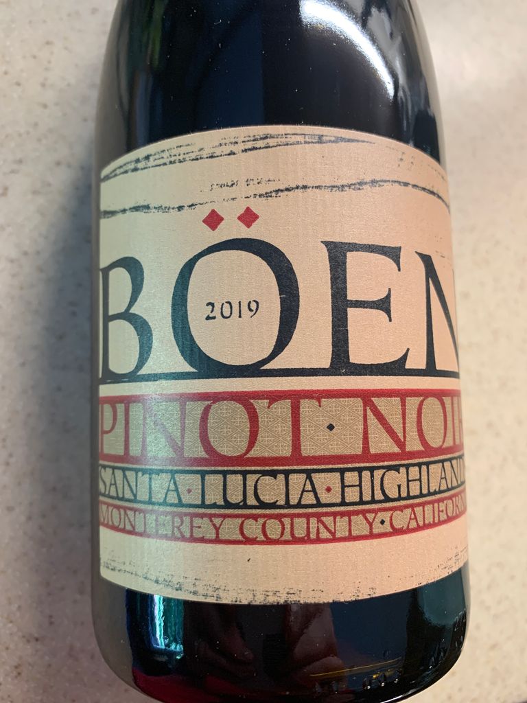 2019 Böen Pinot Noir Santa Lucia Highlands, USA, California, Central ...