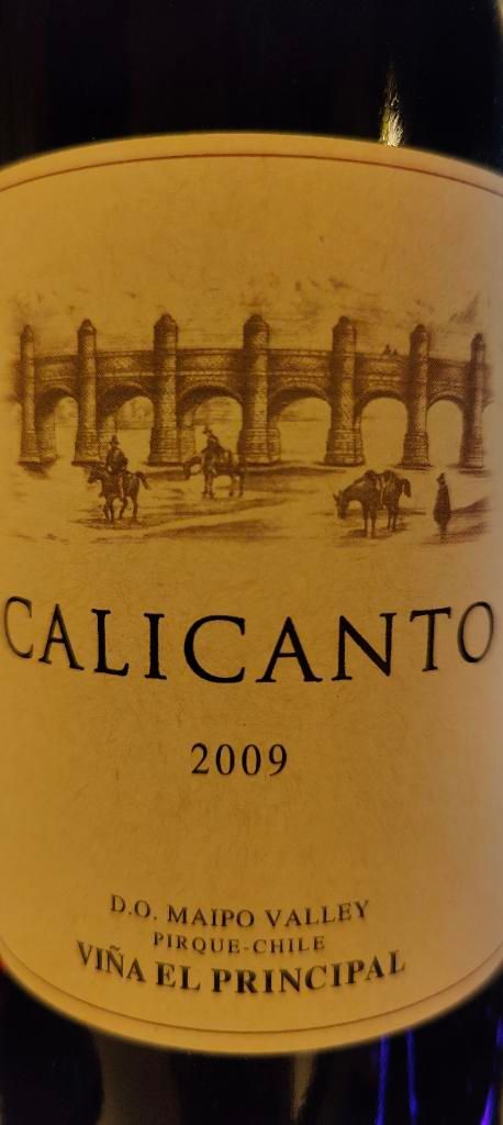2009 Viña El Principal Calicanto, Chile, Maipo Valley - CellarTracker