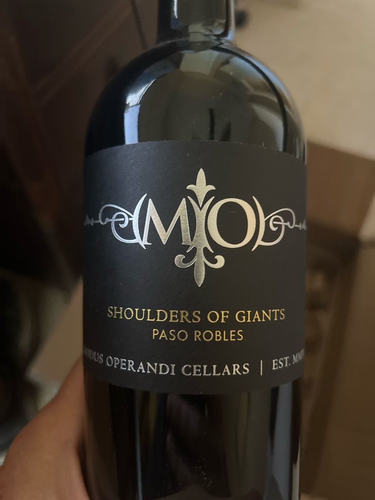 2020 Modus Operandi Cellars On The Shoulders of Giants Adelaida ...