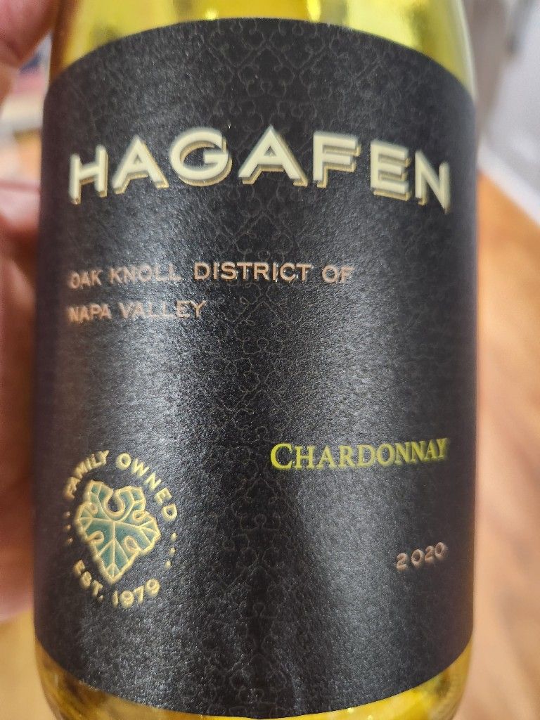 2020 Hagafen Chardonnay Oak Knoll District, USA, California, Napa ...