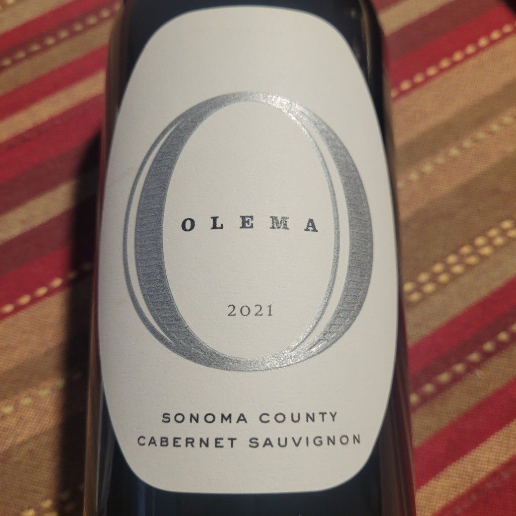 2021 Olema Cabernet Sauvignon, USA, California, Sonoma County ...