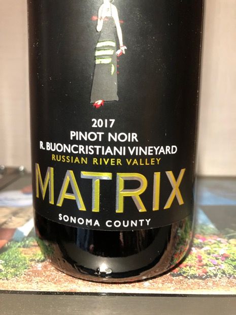 2017 Matrix Pinot Noir Buoncristiani, USA, California, Sonoma County ...