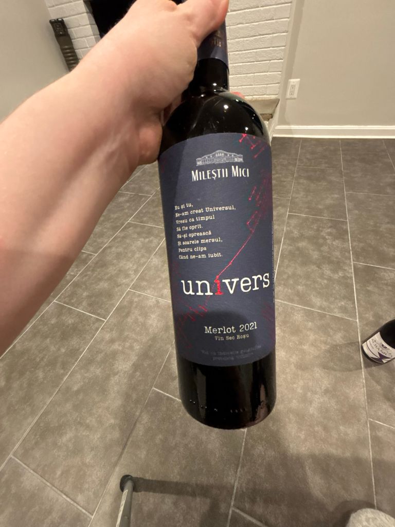 2021 Mileștii Mici Merlot Univers, Moldova, Codru - CellarTracker