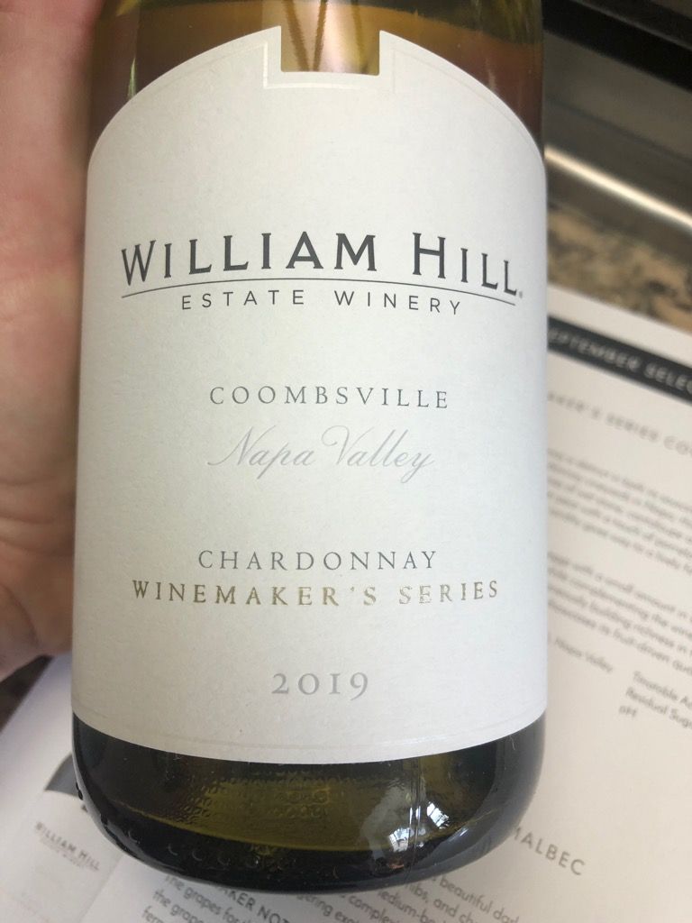 2019 William Hill Winery Chardonnay Winemaker's Series, USA, California ...