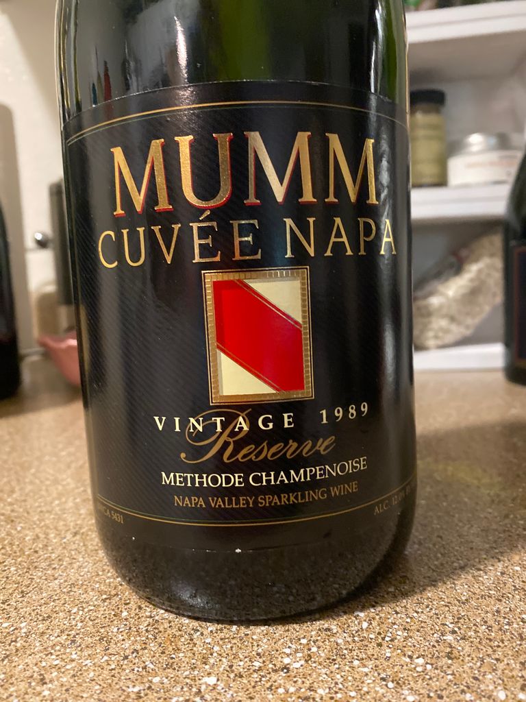 1989 Mumm Napa Cuvée Napa Reserve, USA, California, Napa Valley ...