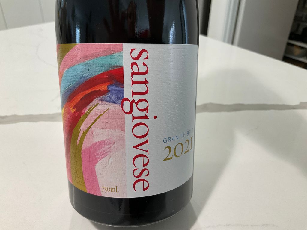 2021 Golden Grove Estate Sangiovese, Australia, Queensland, Granite ...