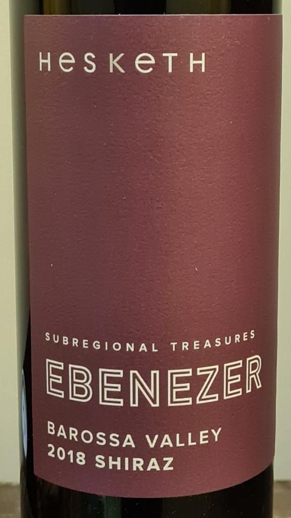 2018 Hesketh Shiraz Ebenezer, Australia, South Australia, Barossa ...