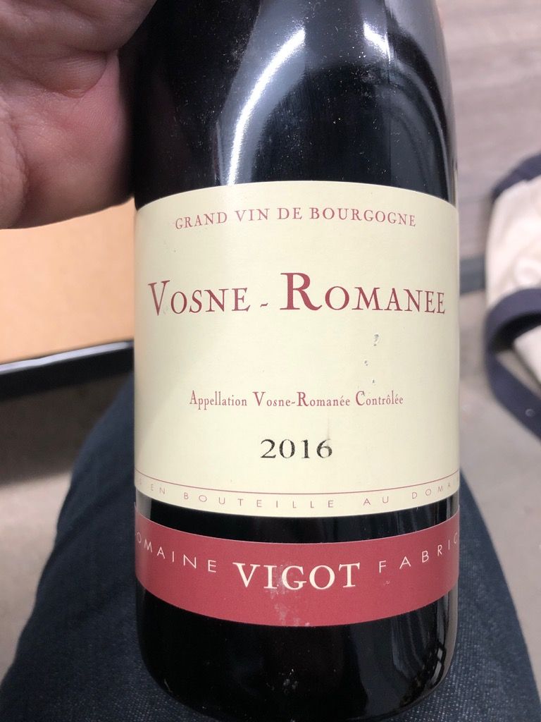 2016 Domaine Vigot Fabrice Vosne-Romanée, France, Burgundy, Côte de ...