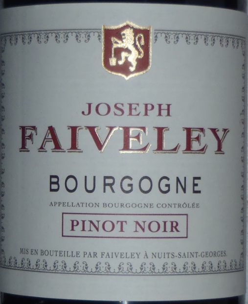 2009 Faiveley Pinot Noir Bourgogne Joseph Faiveley, France, Burgundy ...
