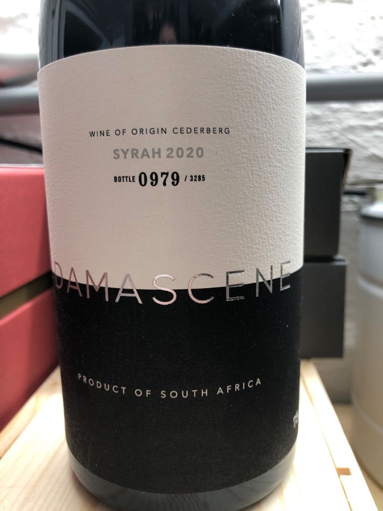 2020 Damascene Syrah Cederberg, South Africa, Western Cape, Cederberg ...