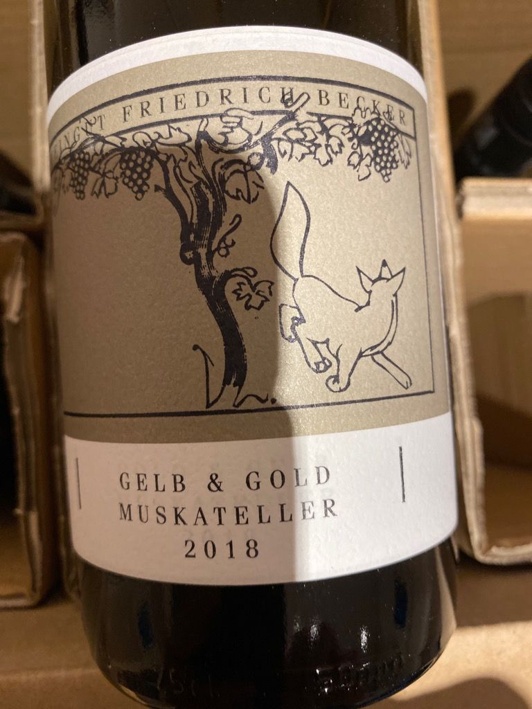 2018 Friedrich Becker Gelb & Gold Muskateller, Germany, Pfalz ...
