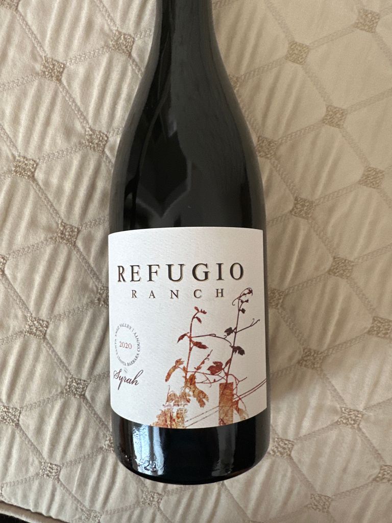 2020 Refugio Ranch Syrah, USA, California, Central Coast, Santa Ynez ...