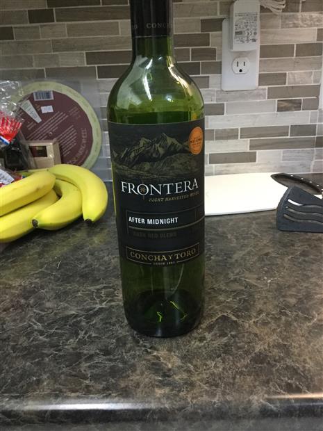 2017 Concha y Toro Frontera After Midnight Red, Chile, Central Valley ...