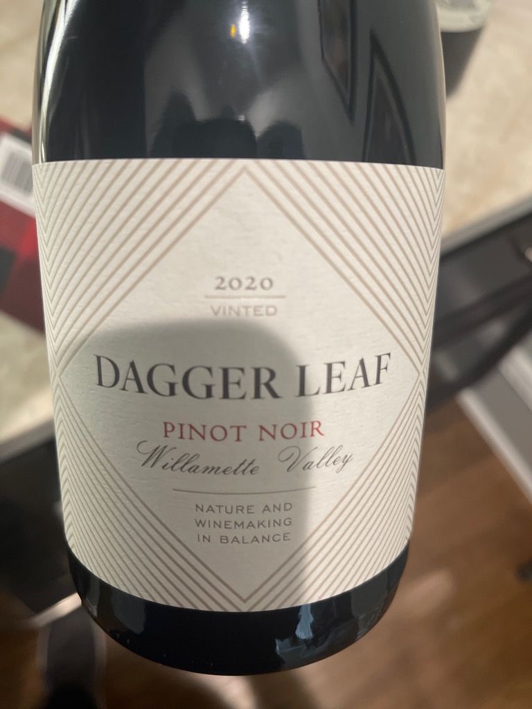 2021 Dagger Leaf Pinot Noir, USA, Oregon, Willamette Valley - CellarTracker