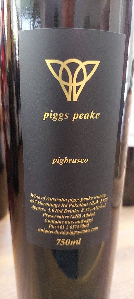 NV Piggs Peake Pigbrusco, Australia, New South Wales, Hunter Valley ...