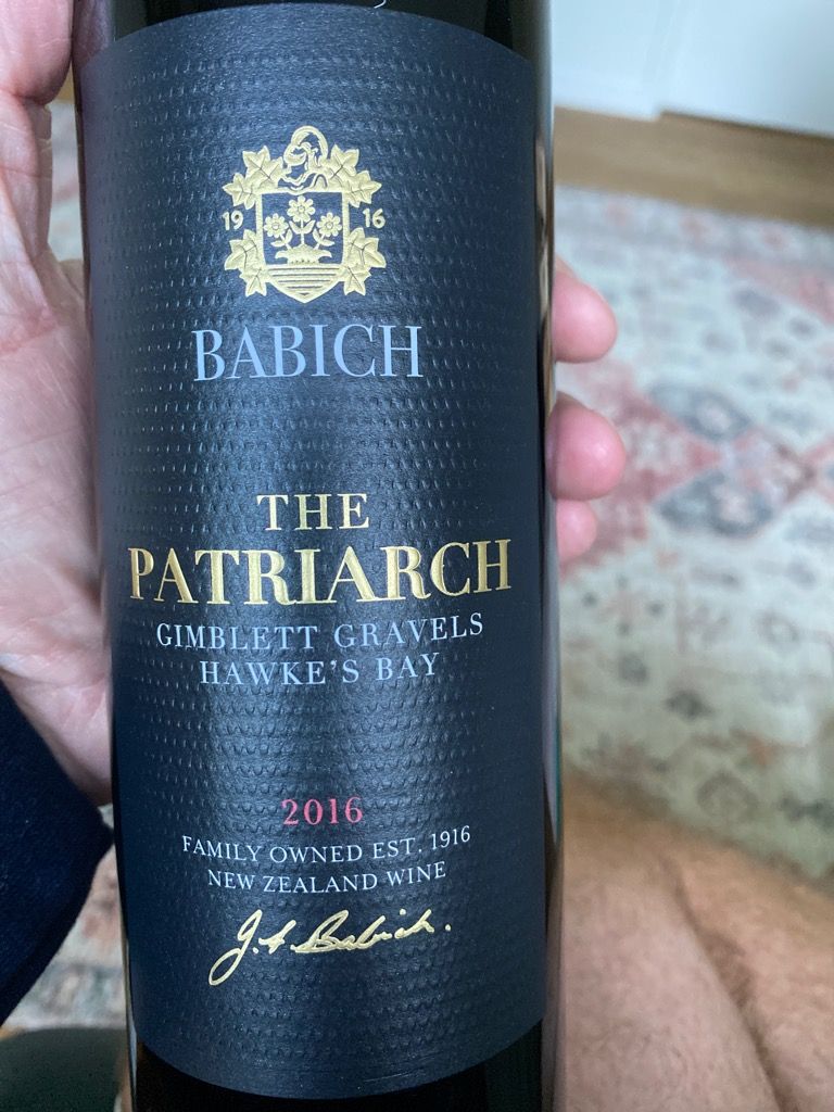 2018 Babich The Patriarch, New Zealand, North Island, Hawke's Bay ...