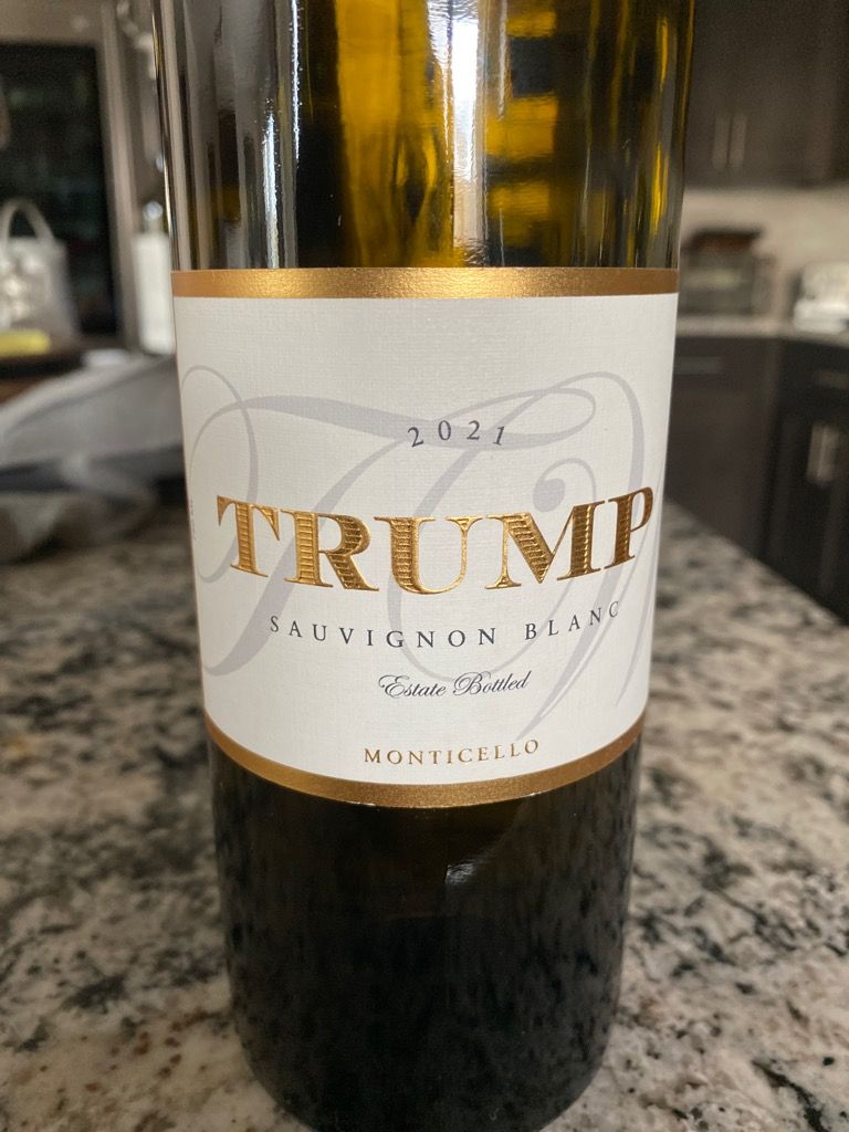 2021 Trump Winery Sauvignon Blanc, USA, Virginia, Central Virginia ...
