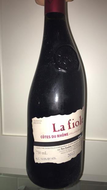 2012 Père Anselme Côtes du Rhône La Fiole, France, Rhône, Southern ...