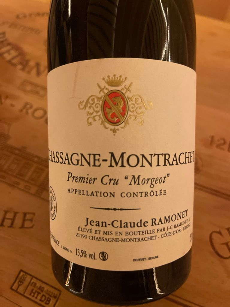 2018 Jean-Claude Ramonet Chassagne-Montrachet 1er Cru Morgeot Rouge ...